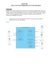 Lab Use Case Diagrams Narratives For CNIT Complete Course Hero