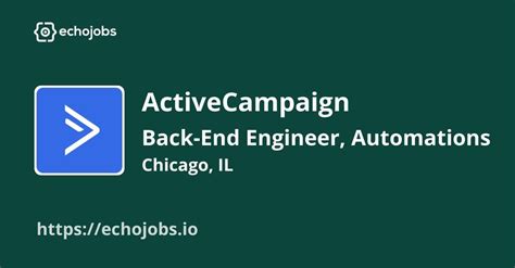 Activecampaign Is Hiring Back End Engineer Automations Chicago Il Machine Learning C Sql