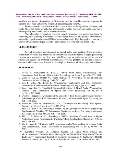 Digital Audio Watermarking Applications Pdf