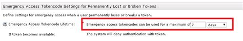 How To Set Emergency Access Tokencode Lifetime For Permanently Lost Or Broken Rsa Securid Tokens