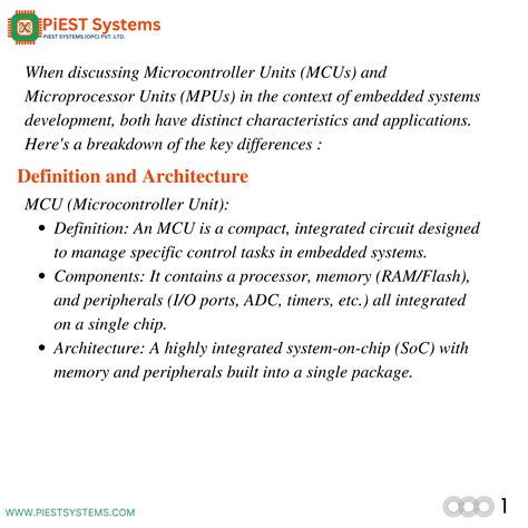 Development Differences Between Mcu And Mpu Pdf