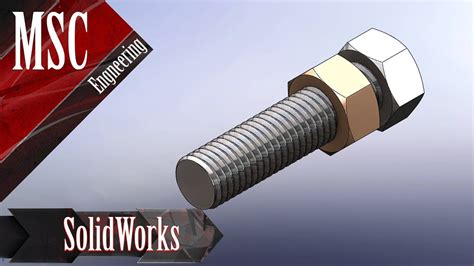 Solidworks Bolt And Nut Tutorial [solidworks] Youtube