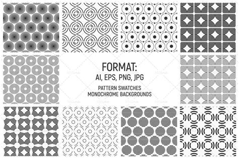 10 Seamless Circles Vector Patterns