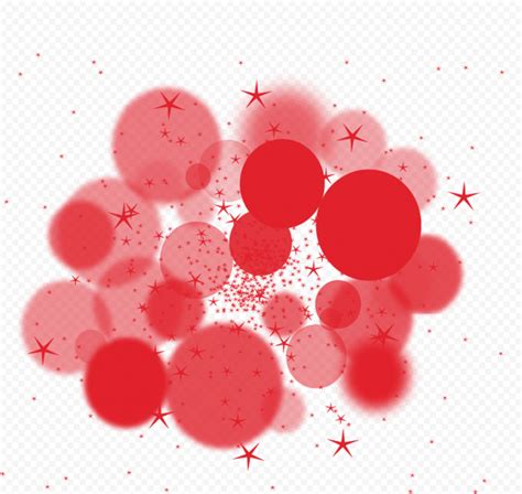 Hd Red Bokeh Lights Circles Effect Png Citypng