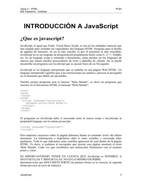 que es javascript