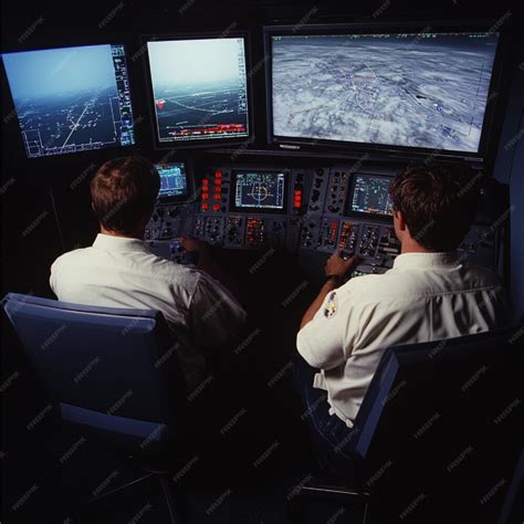 Engineers Conducting Simulations Of Flight Dynamics And Control Systems