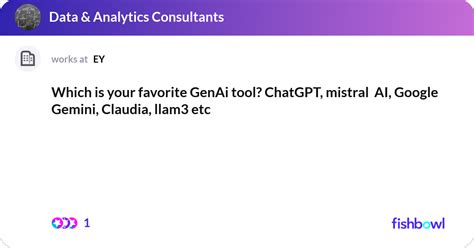 Which Is Your Favorite GenAi Tool ChatGPT Mistra Fishbowl