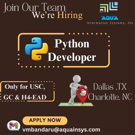 C2c Hiring Requirement C2crequirement Hiringc2c Pythondeveloper Venu Madhav Bandaru