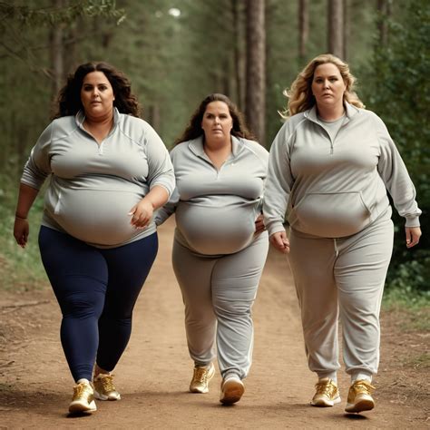 Morbidly Obese Females At Weight Loss Camp Stable Diffusion Online