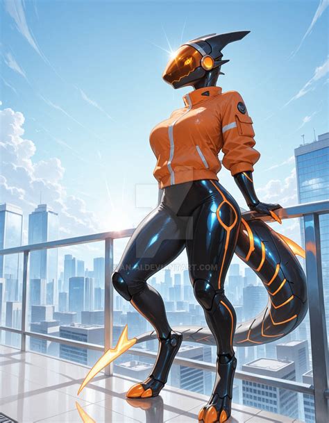 Orange Protogen Protogen 10 Nsfw By An Ai On Deviantart