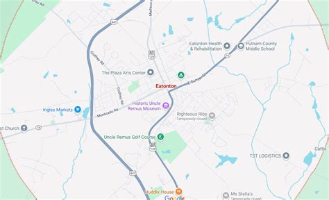 Where Is Eatonton Georgia See Local Map And More