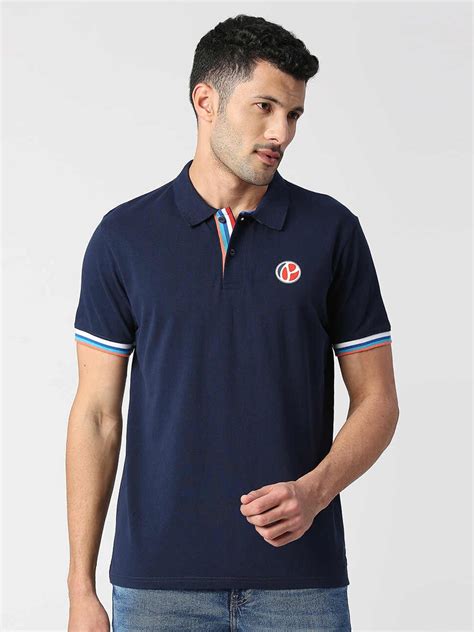 Buy Pepe Jeans Men Short Sleeves Pure Cotton Polo Collar T Shirt