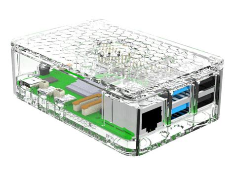 multicomp raspberry pi 5 case clear kiwi electronics