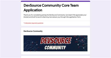 Devsource Community On Linkedin Devsource Community Core Team Application