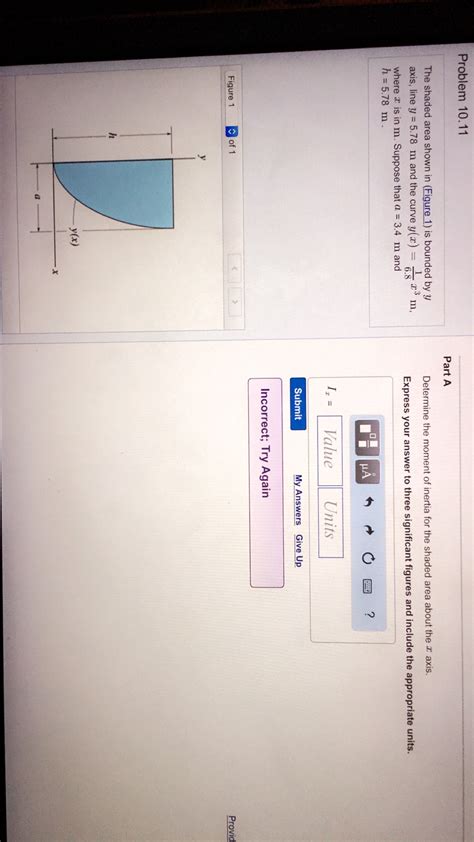 Solved The Shaded Area Shown In Figure 1 Is Bounded By Y