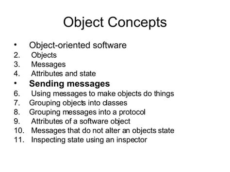 Object Concepts Chapter 6 Ppt