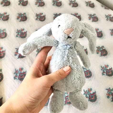 Small Jellycat Blue Bashful Bunny Hobbies Toys Toys Games On Carousell