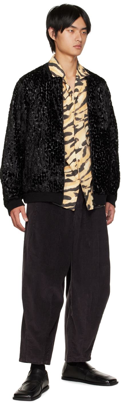 Needles Black Bb Bomber Jacket Needles