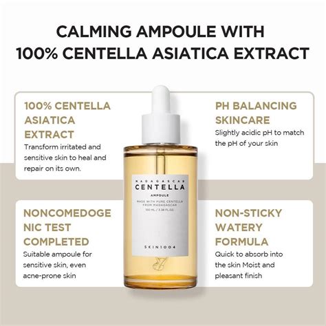 Centella Skin 1004 Madagascar Asiatica 100 Ampoule Maroc Prix
