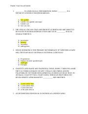 Chapter 7 Quiz Sex And Gender Docx Chapter 7 Quiz Sex And Gender 1 IS A BIOLOGICAL