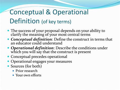 Ppt Concepts And Operational Definitions Powerpoint Presentation