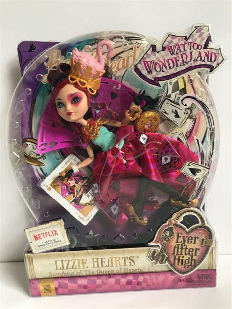 Ever After High Way Too Wonderland Lizzie Hearts Doll Queen Of Hearts