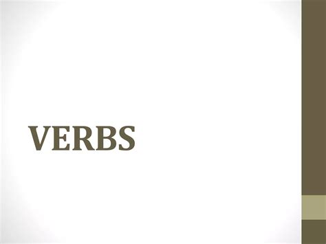 VERBS Pptx