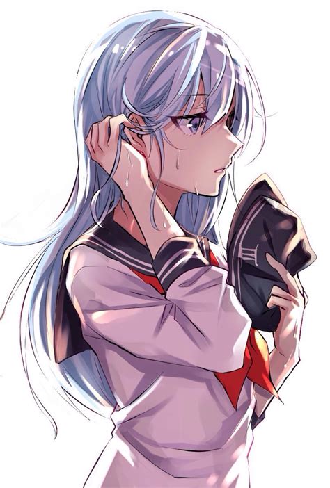 Betti Maron Hibiki Kancolle Kantai Collection Silver Hair Highres 10s 1girl Anchor