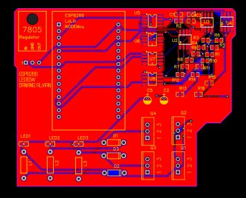 ESP8266 LED OSHWLab