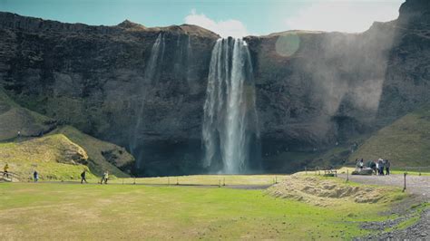 Vídeo Gratis Cascada Seljalandsfoss En Islandia
