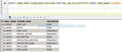 Performance Tuning Basics 10 Histograms Expert Oracle