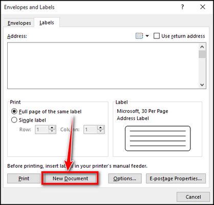 Create Multiple Name Tags Or Address Labels In MS Word