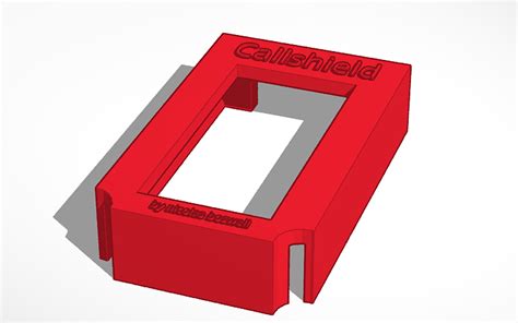 3d Design Ec Button Shield Tinkercad
