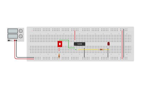 Circuit Design Not Gate Using Nand Gate Tinkercad