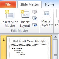 Powerpoint 2010 Slide Master View