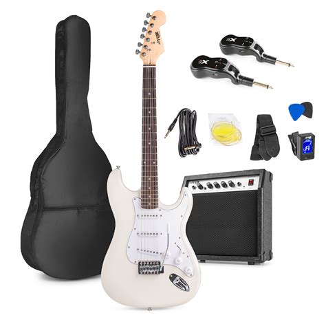 Max Gigkit Wireless Electric Guitar Kit White