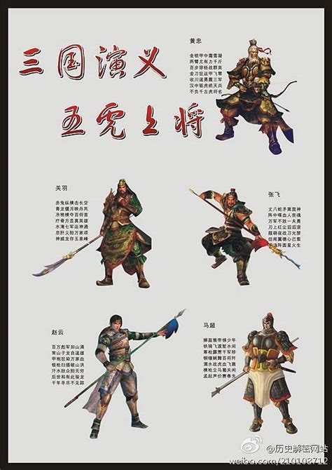 蜀国五虎上将 五虎上将国画 伤感说说吧