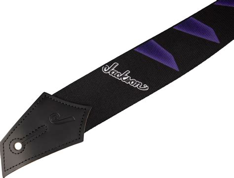 Jackson Headstock Pattern Strap Black Purple Cosmo Music