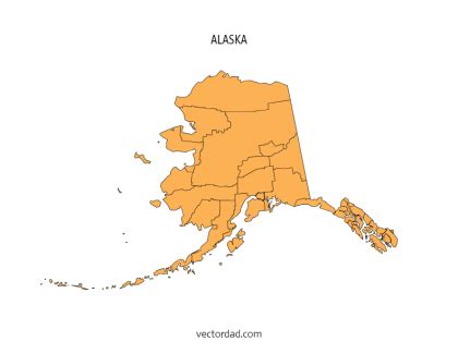 Alaska County Map Editable And Printable State County Maps