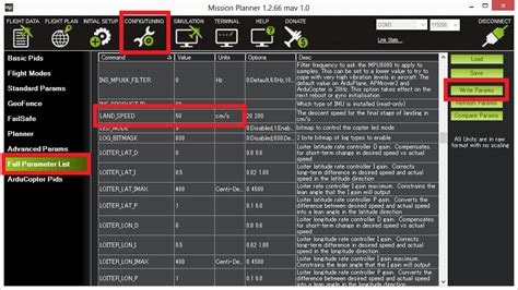Land Mode — Copter Documentation