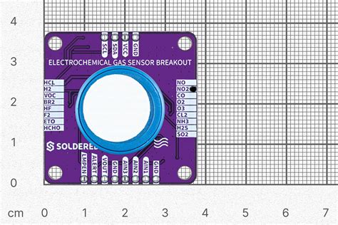 High Precision Electrochemical No₂ Gas Sensor Breakout Soldered Electronics