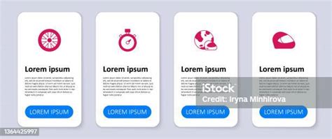 자동차 용 레이싱 헬멧 스톱워치 및 합금 휠을 설정합니다 비즈니스 인포그래픽 템플릿입니다 벡터 계시기에 대한 스톡 벡터 아트 및 기타 이미지 Istock