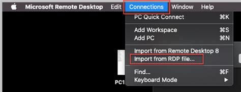 connect to pc via rdp on a mac import rdp file ap3d consulting