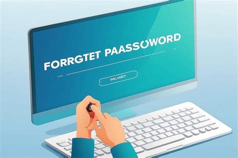 Premium Photo Forgot Password Concept Illustration