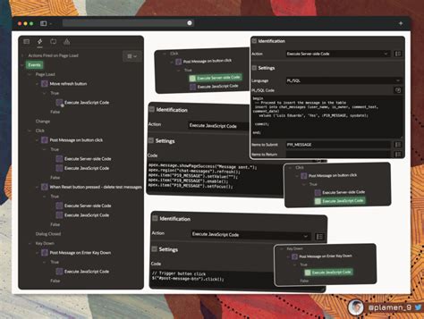 creating a chat region in oracle apex apex app lab