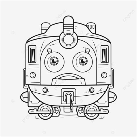 흰색 배경 색칠 페이지 개요 스케치 드로잉에 작은 기차 벡터 만화 기차 그리기 만화 기차 개요 만화 기차 스케치 Png 일러스트 및 벡터 에 대한 무료 다운로드