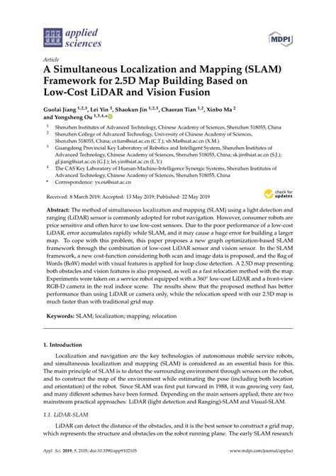 a simultaneous localization and mapping slam framework for 2 5d map