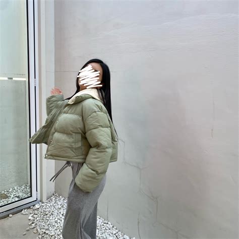 [아방핏] 하이넥크롭패딩 에이블리