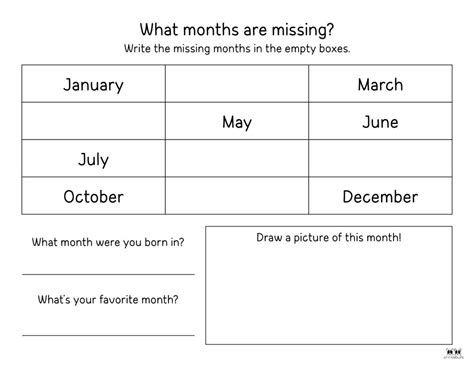 Months Of The Year 2 Time Worksheets For Year 1 Age 5 6 By