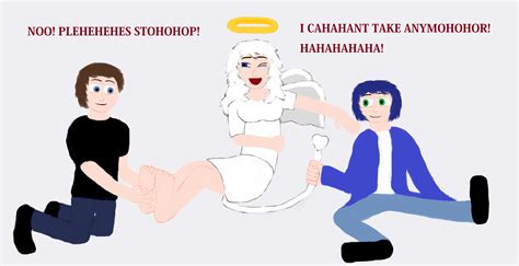 Angel S Feet Tickled By Duo Request By Tobymcdee On Deviantart